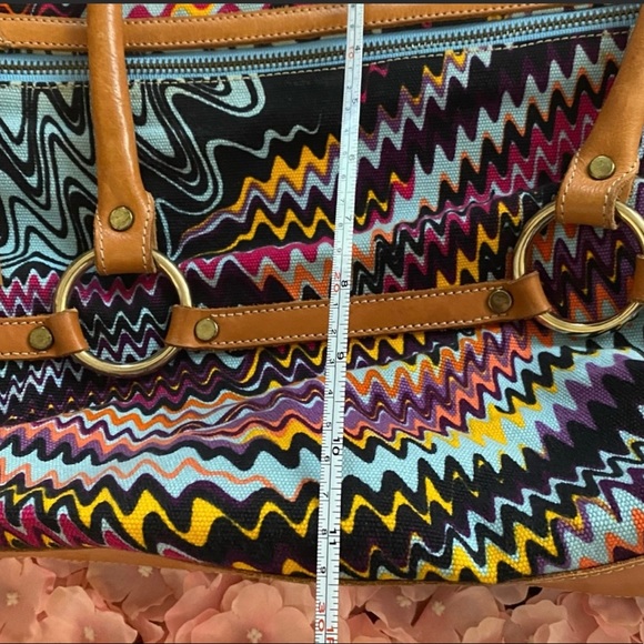 M by Missoni | Bags | Missoni Canvas Leather Toteweekender Bag | Poshmark